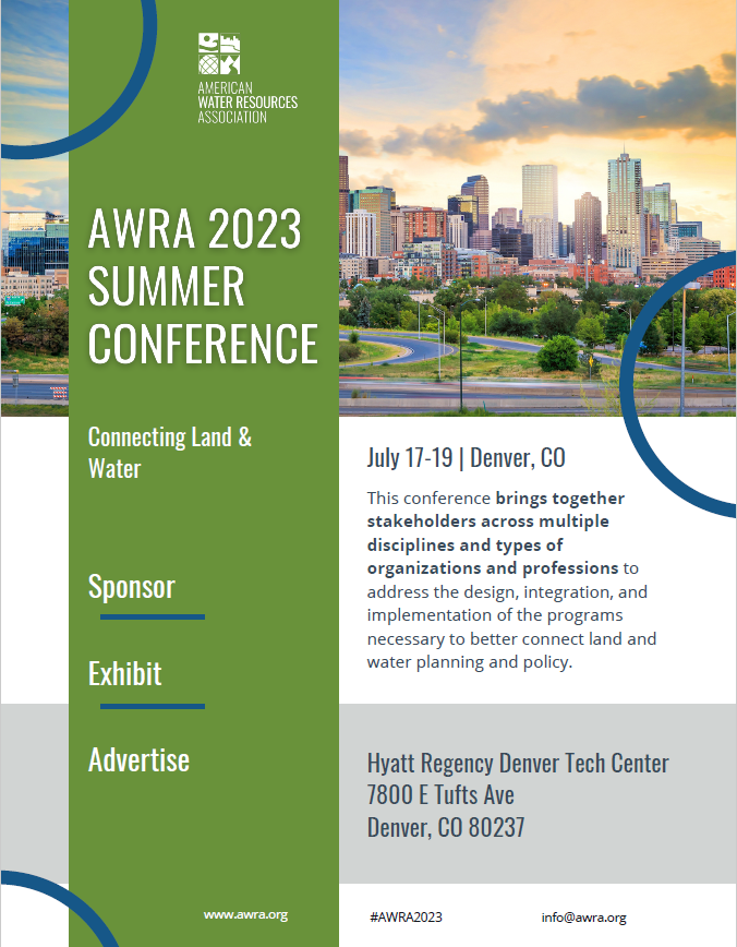 AWRA 2023 Summer Conference Exhibitor Sponsor